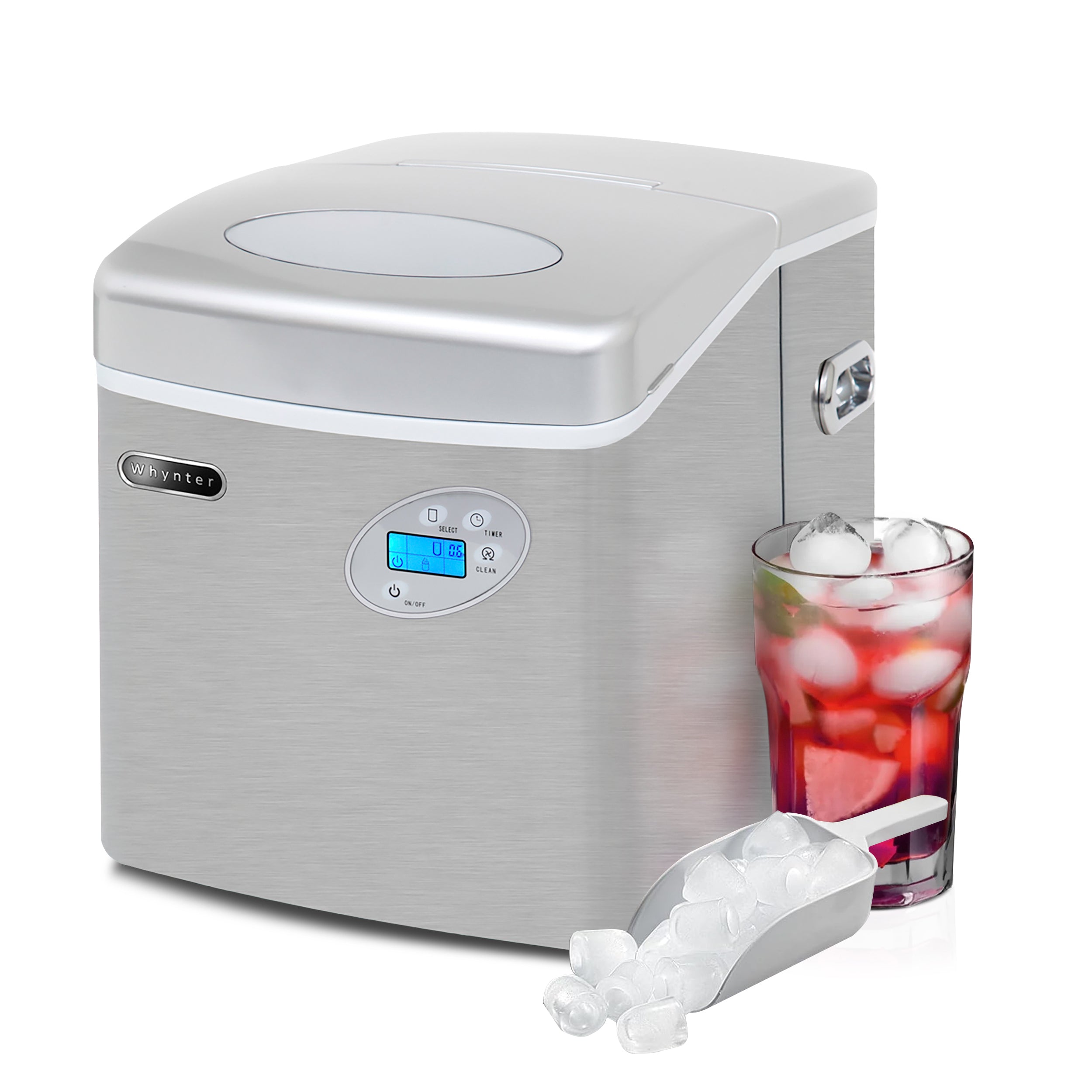 Whynter IMC-490SS 49 lb capacity Portable Table Top Ice Maker – Stainl ...